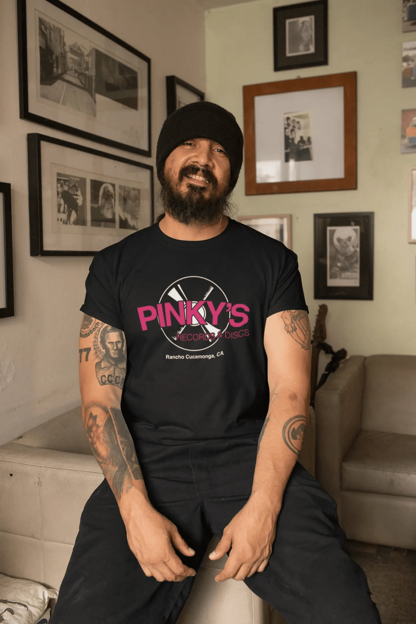 Pinky's Records Tshirt - DonkeyTees – Donkey Tees